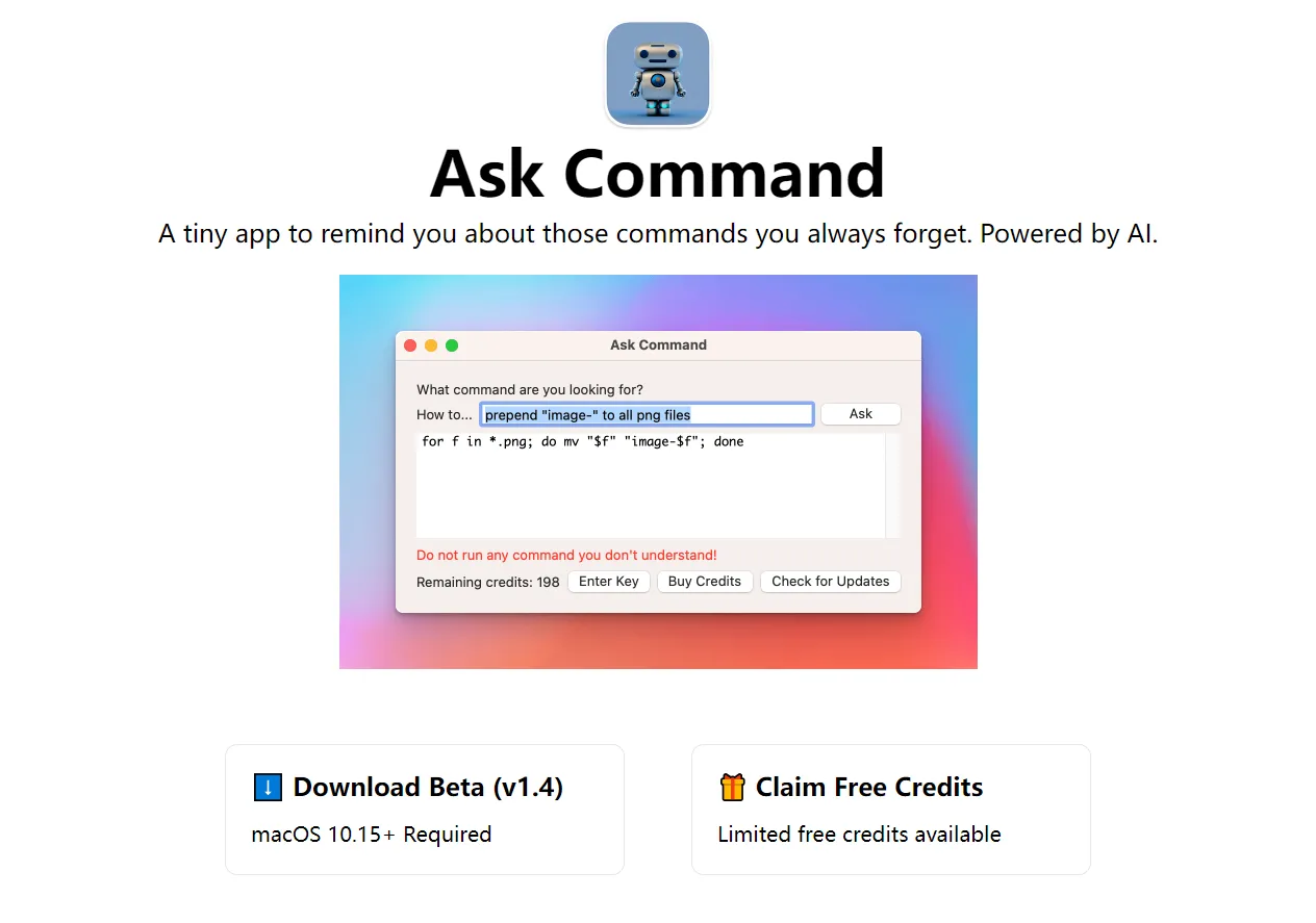Ask Command — Ai Powered Developer Assistant Random Ai Product 