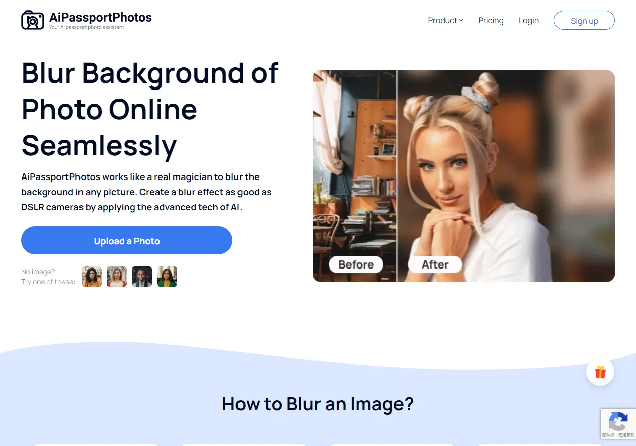 Blur Photo Background Online Free with AI. | Random AI Product