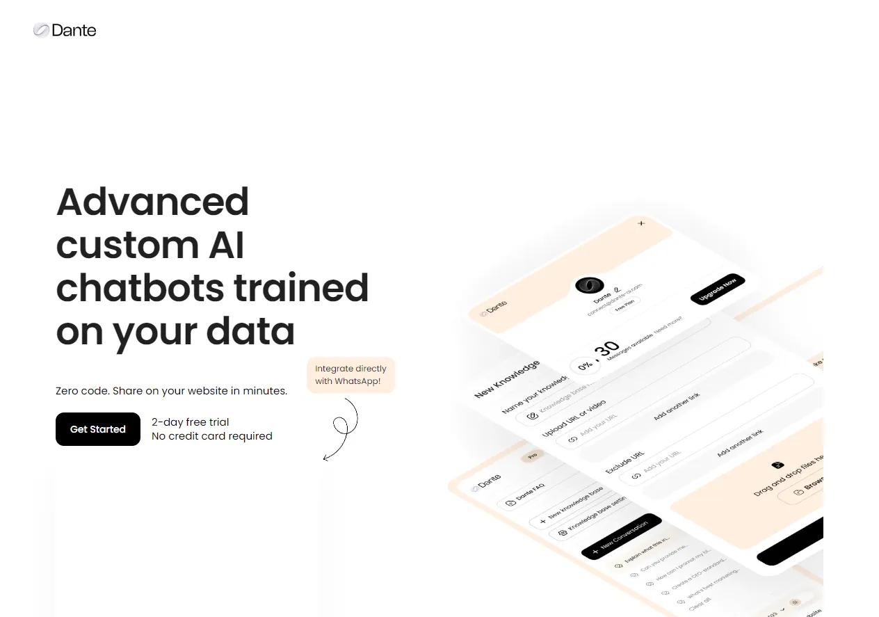 Custom GPT Chatbots Trained on Your Data. | Random AI Product
