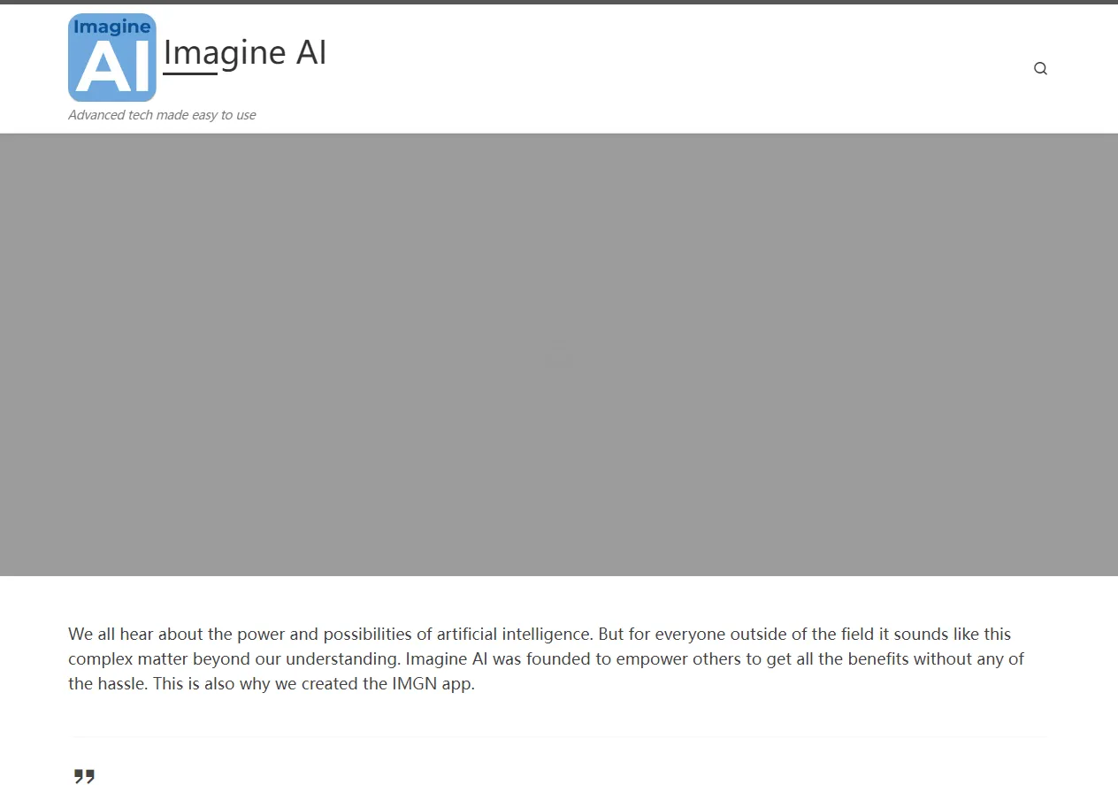 Imagine AI – Advanced Tech Made Easy to Use. | Random AI Product
