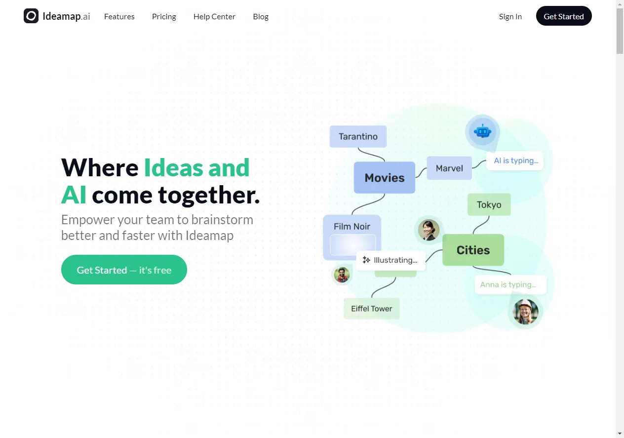 Best AI-Powered Visual Brainstorming Tool. | Random AI Product