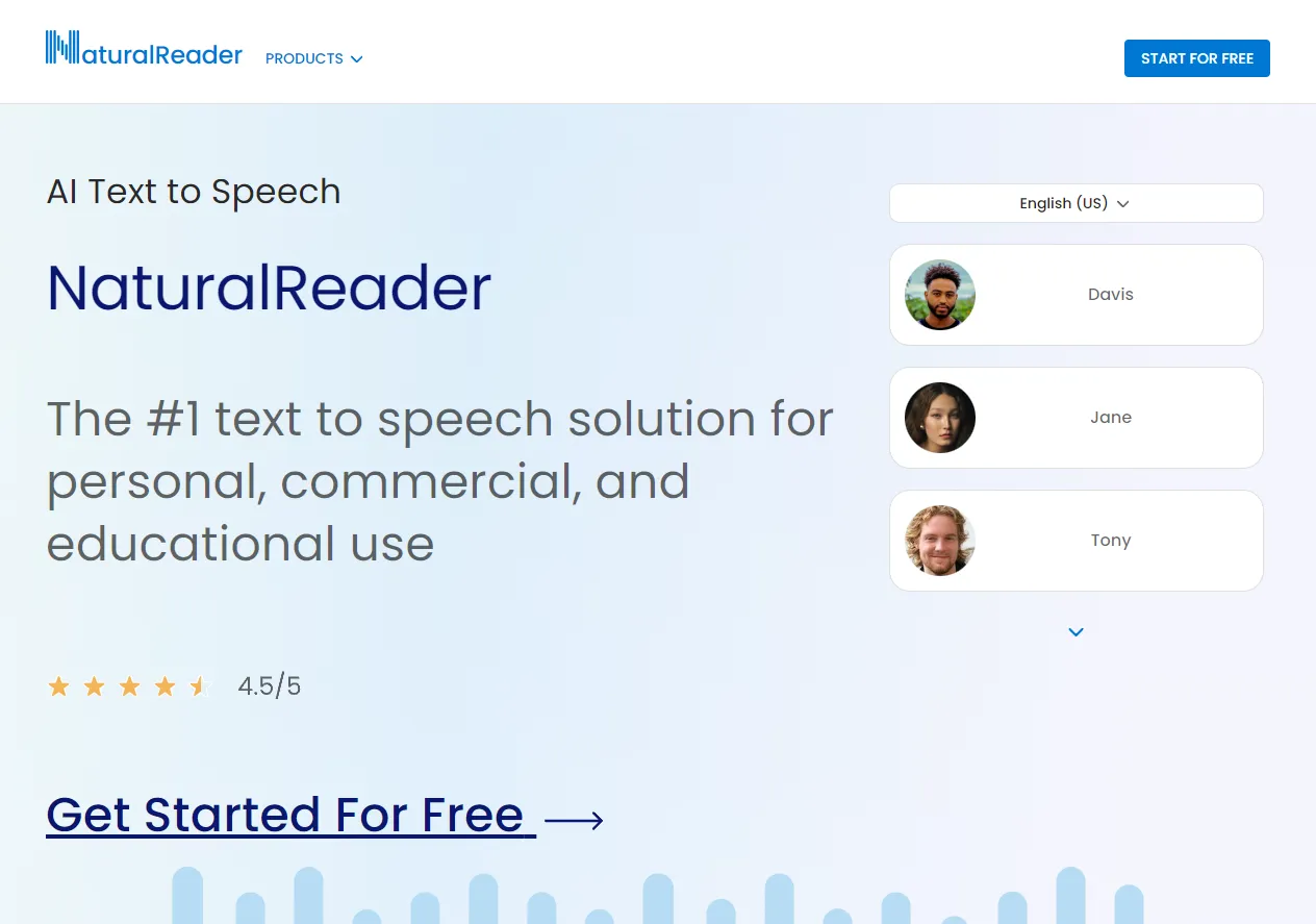 The #1 text to speech solution for personal, commercial, and ...