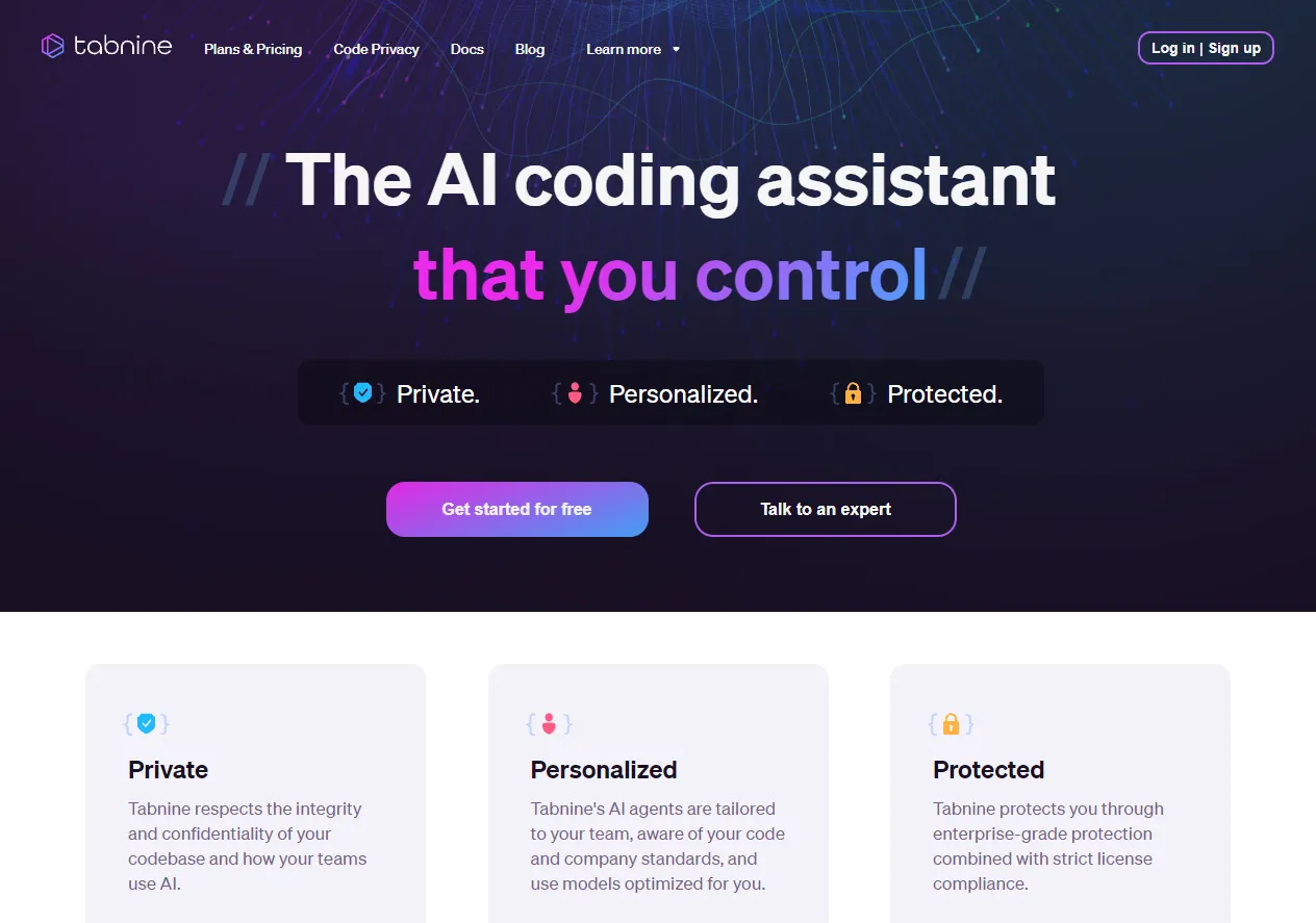 AI Assistant for Software Developers - Tabnine. | Random AI Product