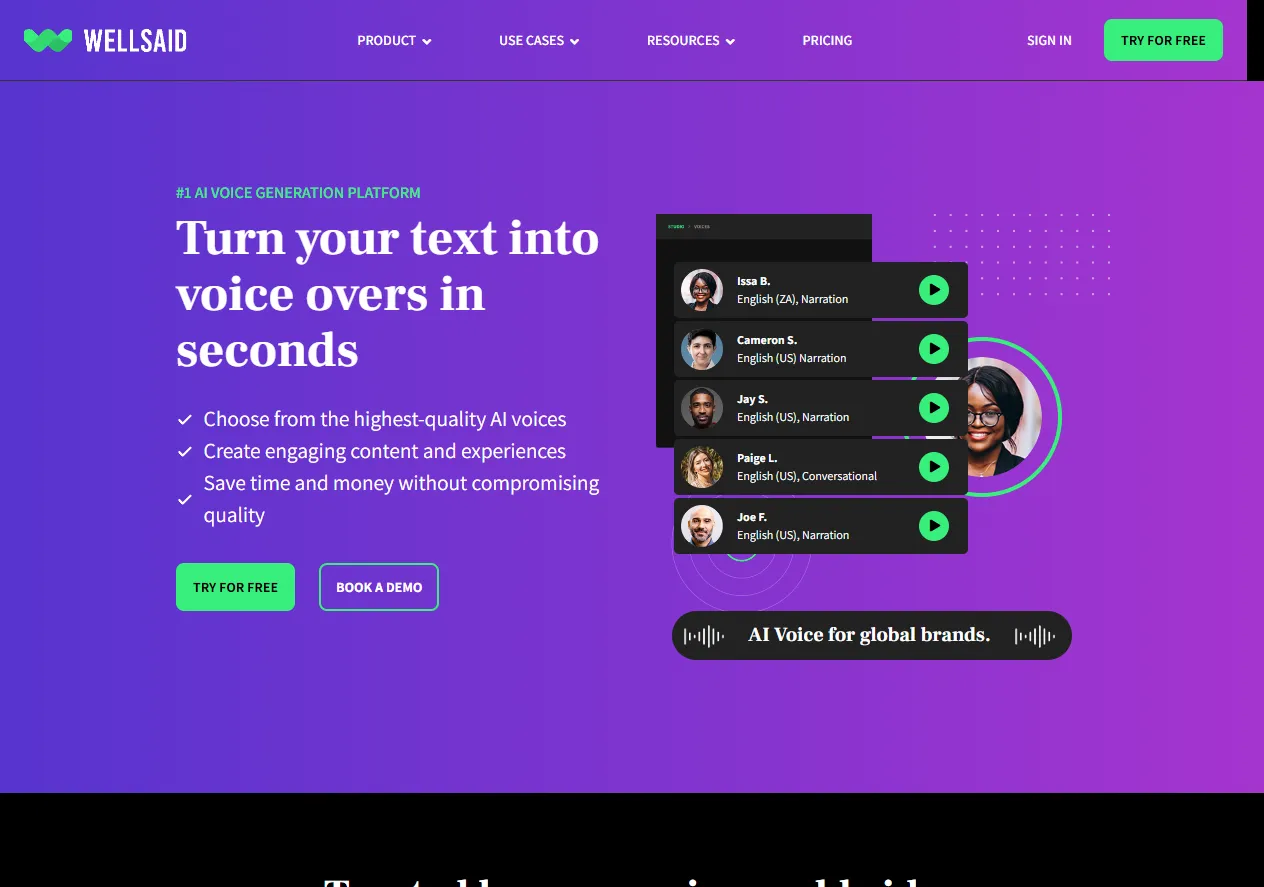 Convert Text to Voice in Real Time. | Random AI Product